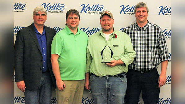 Kottke Trucking salutes Jeff Bass as Driver of the Year | FleetOwner