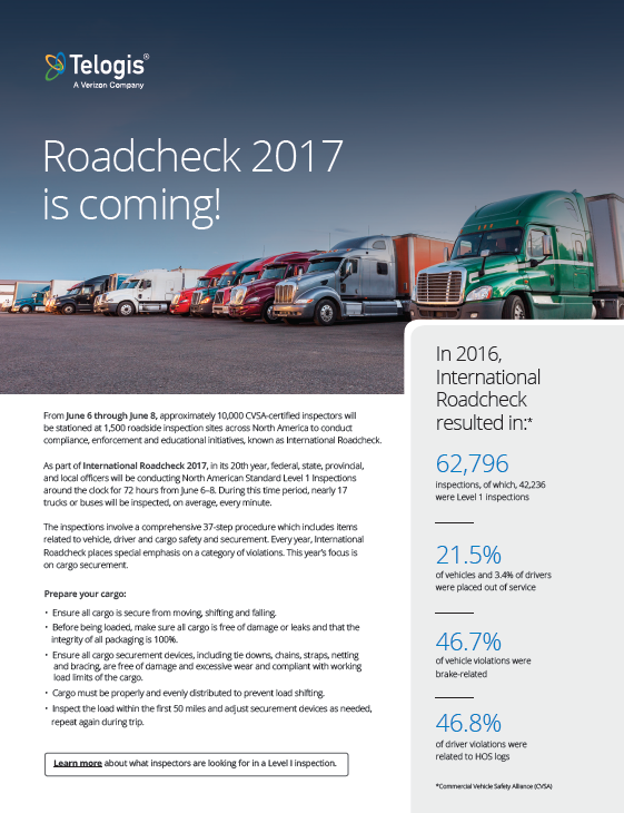 Roadcheck 2017 is Coming (Whitepaper) | FleetOwner