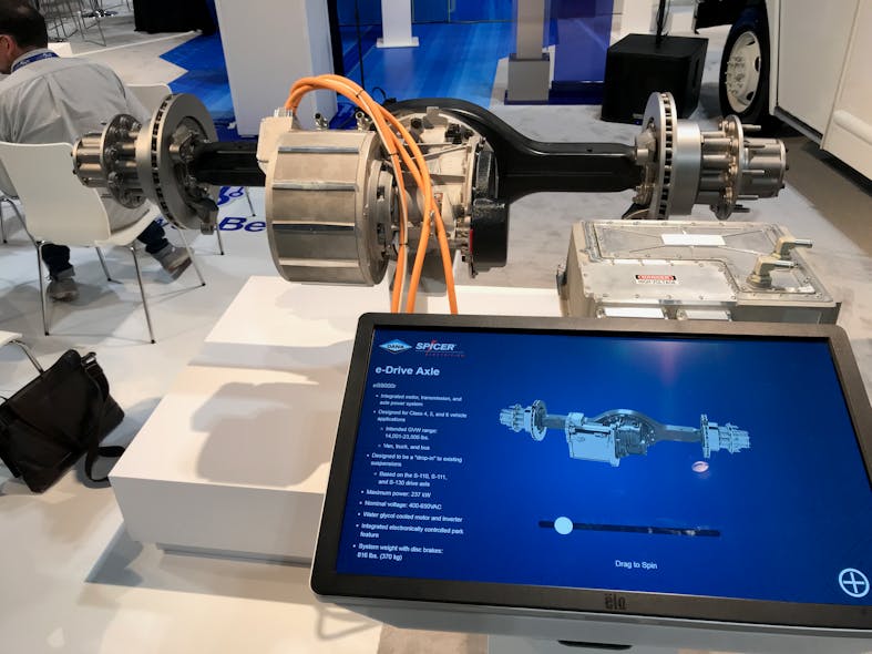 Dana's integrated e-Drive axle shown in Workhorse delivery truck ...