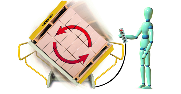 Invert an entire pallet load in seconds using PalletPal Rotator ...