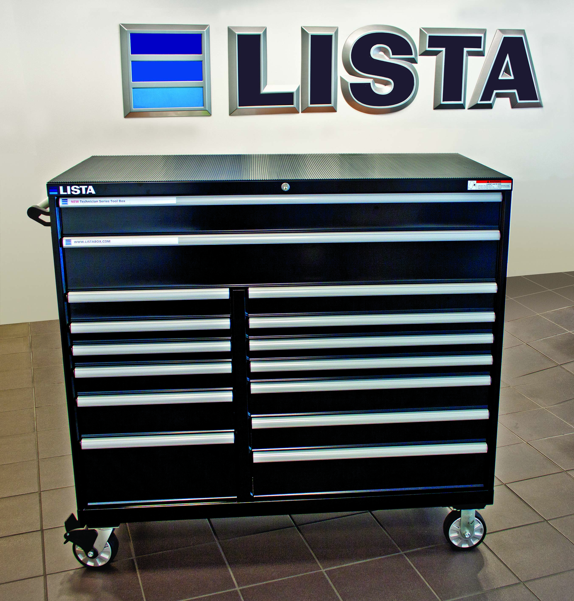 Technician toolboxes on display | FleetOwner