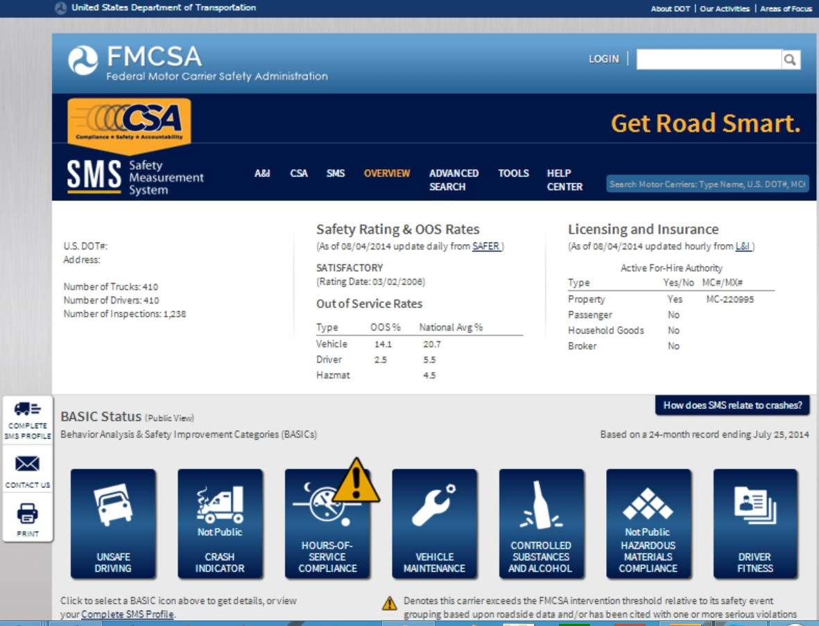 FMCSA activates new carrier safety data display | FleetOwner