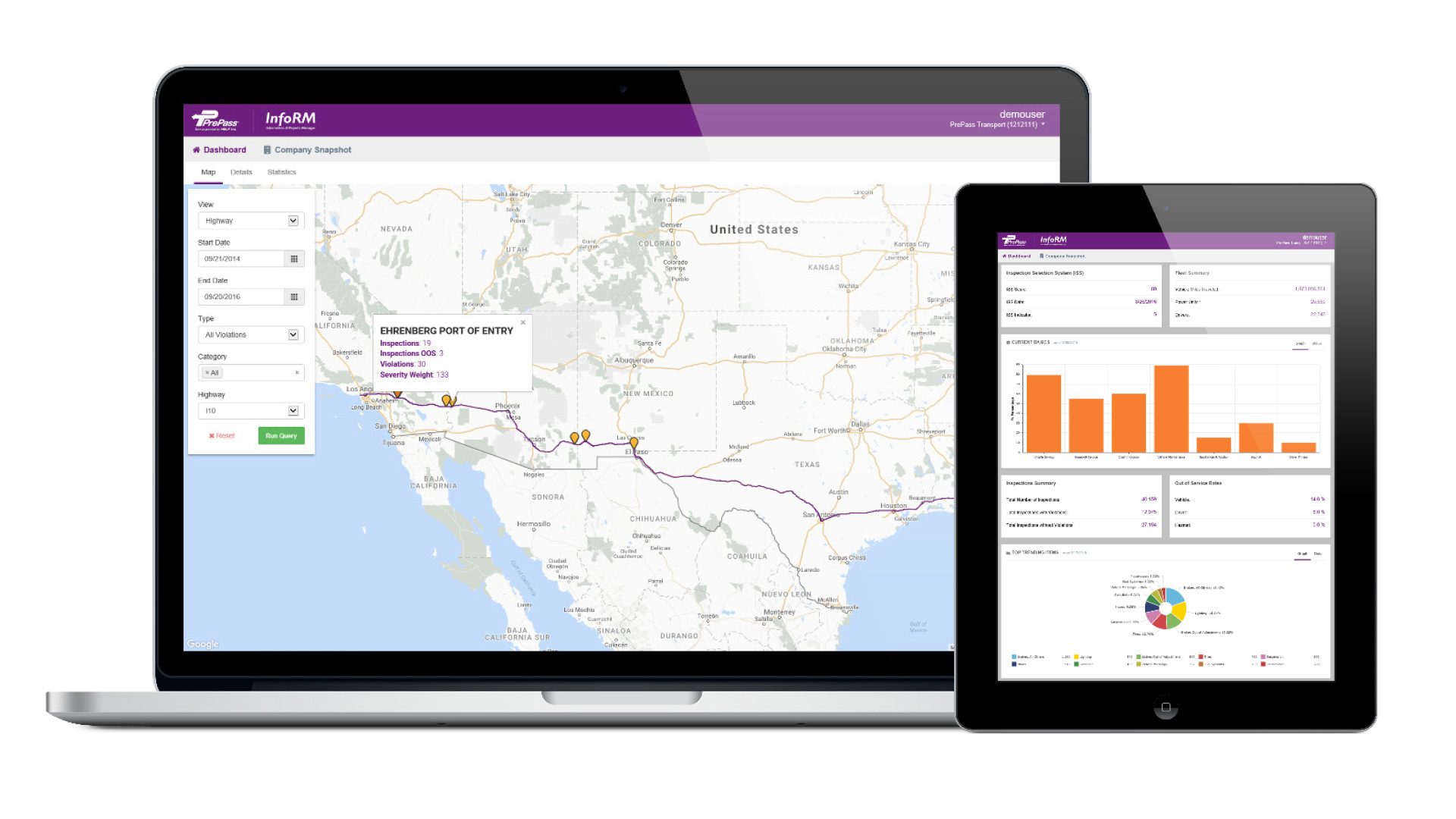 PrePass unveils InfoRM safety data reporting tool | FleetOwner