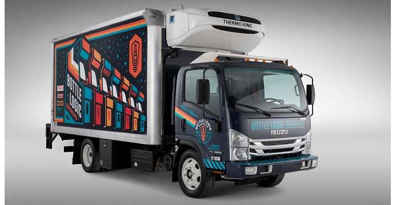 Isuzu, Supreme collaborate on Bottle Logic craft beer truck | FleetOwner