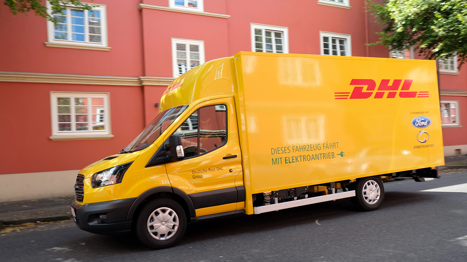 DHL, Ford show off 'early build' larger electric van based on Transit ...